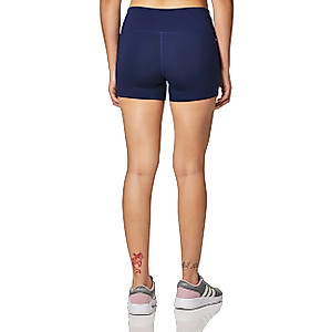 adidas Women's 4 Inch Shorts, Team Navy Blue/White, Small