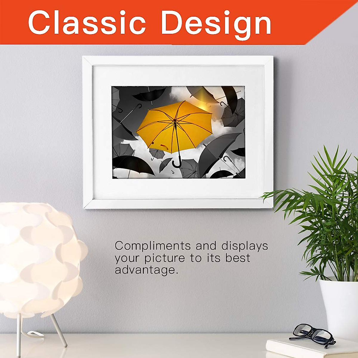 Betus 8x10 White Picture Mats, Acid Free, 1/16 Inches Thickness, White Core Bevel Cut Frame Mattes for 5x7 Pictures - Pack of 10