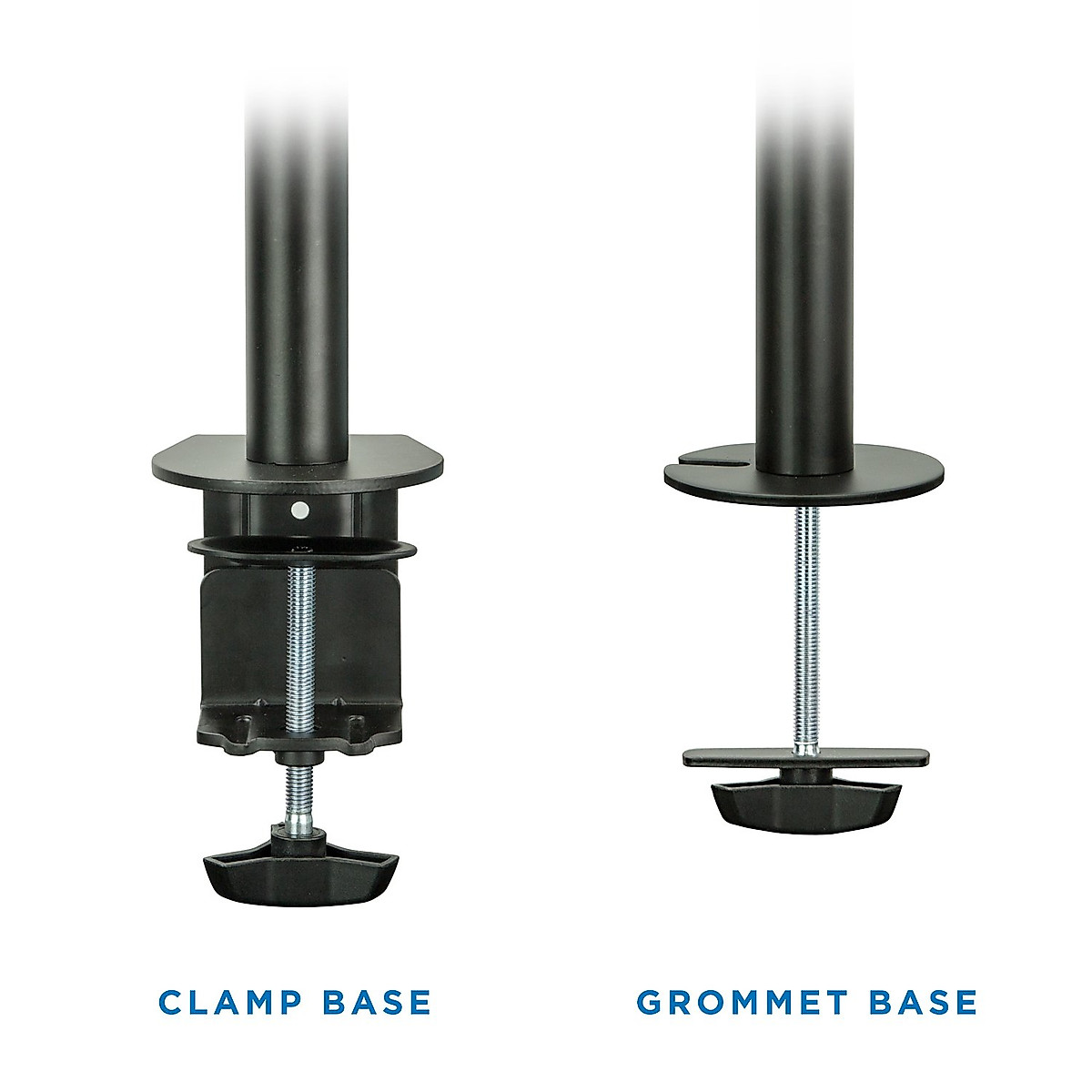 Mount-It! Dual Monitor Mount | Double Monitor Desk Stand Arm | Two Articulating Arms Fit 2 Screens 17 19 20 21 22 24 27 Inch Computer | VESA 75 100 Compatible Displays | C-Clamp Base