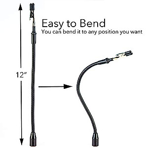 Fstop Labs - 2 Pack Set Flexible Gooseneck Metal Arms with Alligator Clips for Helping Hands Third Hand Tool Automobile Electronics Soldering Jewelry Painting Art Crafts Hobby
