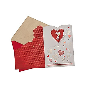 Hallmark Peanuts Valentine's Day Card (Snoopy Hugging Woodstock)