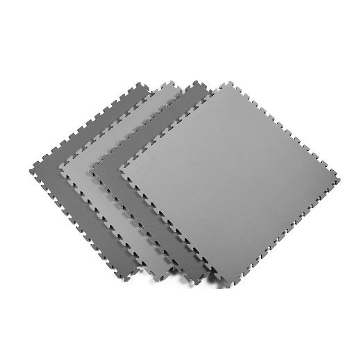 Norsk Multi-Purpose Reversible Foam Mats - EVA Foam Interlocking Tiles (Gray/Black 32 Tiles - 128 sq. Ft.)