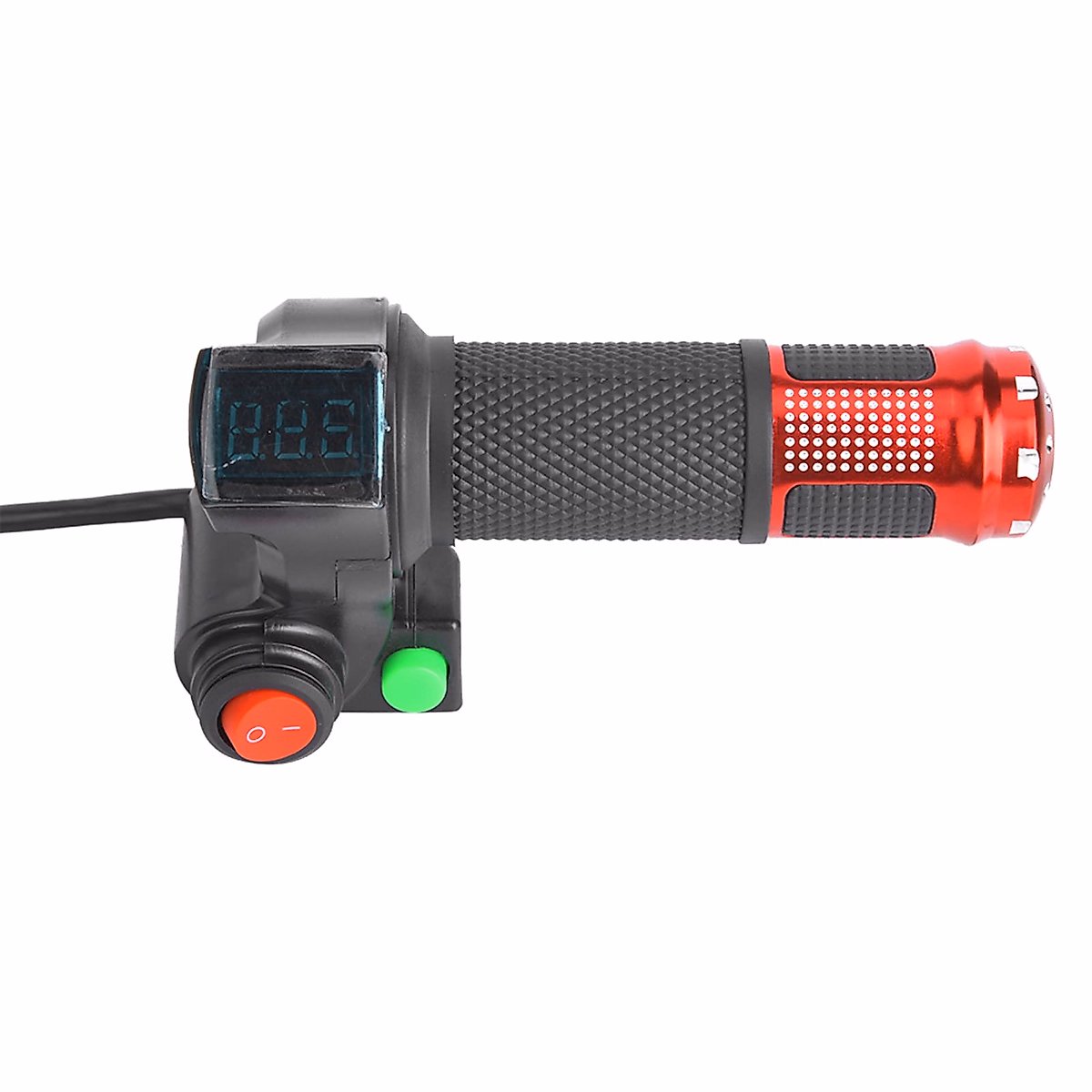 1 Pair E-Bike Thumb Throttle, Universal LED Voltage Display Throttle for 12-99V Ebike Scooter Throttle Ebike Ebike Throttle with Reverse Electric Scooter Grips