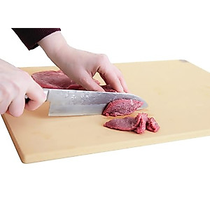 NoTrax 18" X 24" x 0.75" Sani-Tuff T45 Natural Rubber Cutting Board, Non-Skid Professional-Grade, Made in USA, T45S3018BF