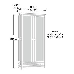 Sauder Cannery Bridge Storage Cabinet, Sindoori Mango finish