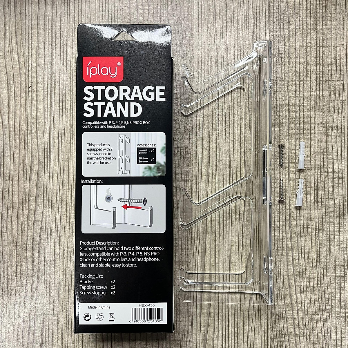 LENBOKEN Universal Controller Display Stand for P4 P5 N-Switch Headset Holder & Desk Mounts for Controller