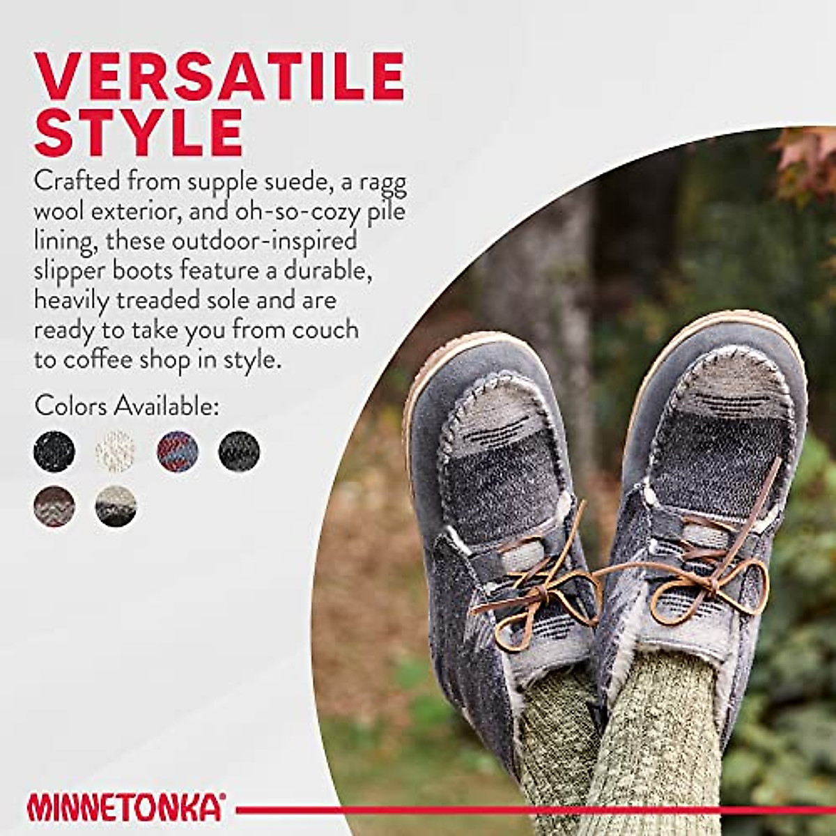 Minnetonka Womens Torrey Lace Up Booties, Cinnamon, Size 8