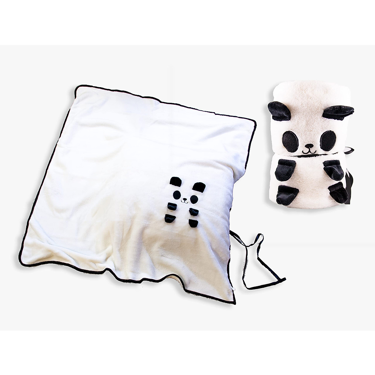 Yaseenit Security Blanket Soft Baby Blankets Unisex Baby Gifts Valentine's Day Baby Gifts for Newborn Boys and Girls Baby Snuggle Toy Baby Stuffed Animal. (Panda)