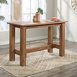 Sauder Boone Mountain Counter-Height Kitchen Dinette Table, L: 55.12" x W: 25.59" x H: 35.39", Sindoori Mango Finish