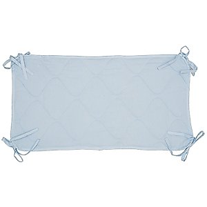 Abstract Quilted Portable Crib Bib Sheet Saver 24.5" X 13" (1 Pack, Blue)