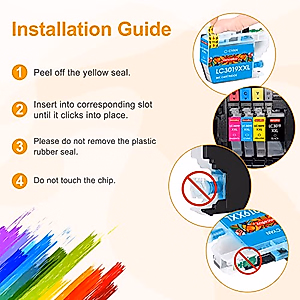 HenceBuy Compatible LC3019 XXL Ink Cartridge Replacement for Brother LC3019XXL Use with Brother MFC-J5330DW MFC-J5335DW MFC-J6530DW MFC-J6930DW MFC-J6730DW Printer ( 4Black,2Cyan,2Yellow,2Magenta )