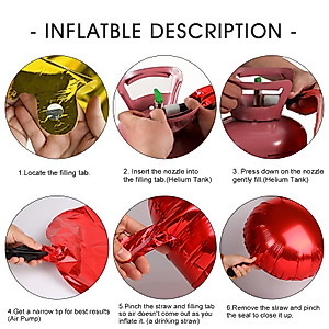 [52 PCS] 16" Foil Gold Letter Balloons 2 Sets of A-Z, Mylar Aluminum Hanging Alphabet for Graduation New Year eve Birthday Party Decorations