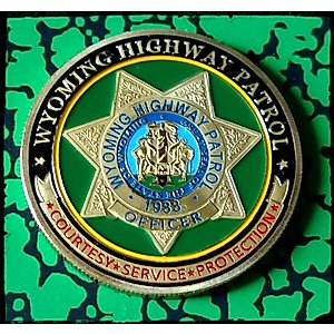 Wyoming State Police Law Enforcement Challenge Honor Coin