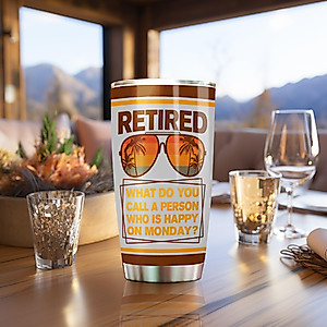 MONIZILUCKY A Legendary It Recruiter Has Retired, Happy Retirement Tumbler Stainless Steel For It Recruiter, 20Oz Tumbler Farewell Gift For Coworker With Funny Quotes About Retirement