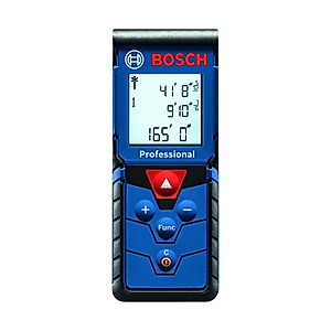 Bosch Blaze Pro GLM165-40 165ft Laser Distance Measure with Color Backlit Display