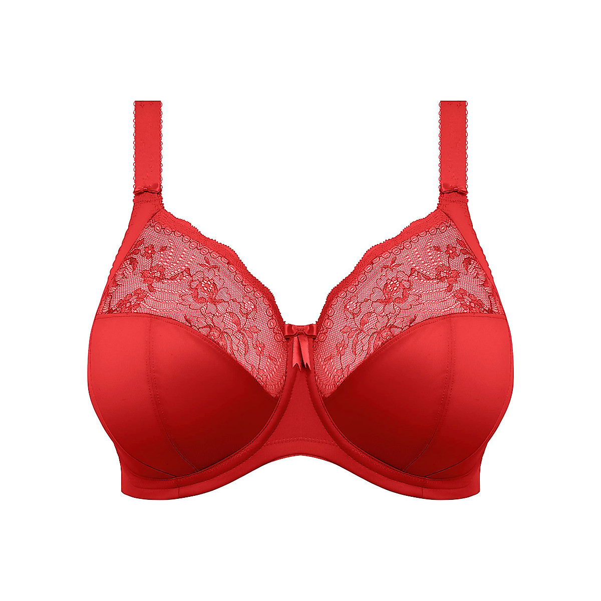Elomi Morgan Stretch Lace Banded Underwire Bra (4111),40K,Haute Red