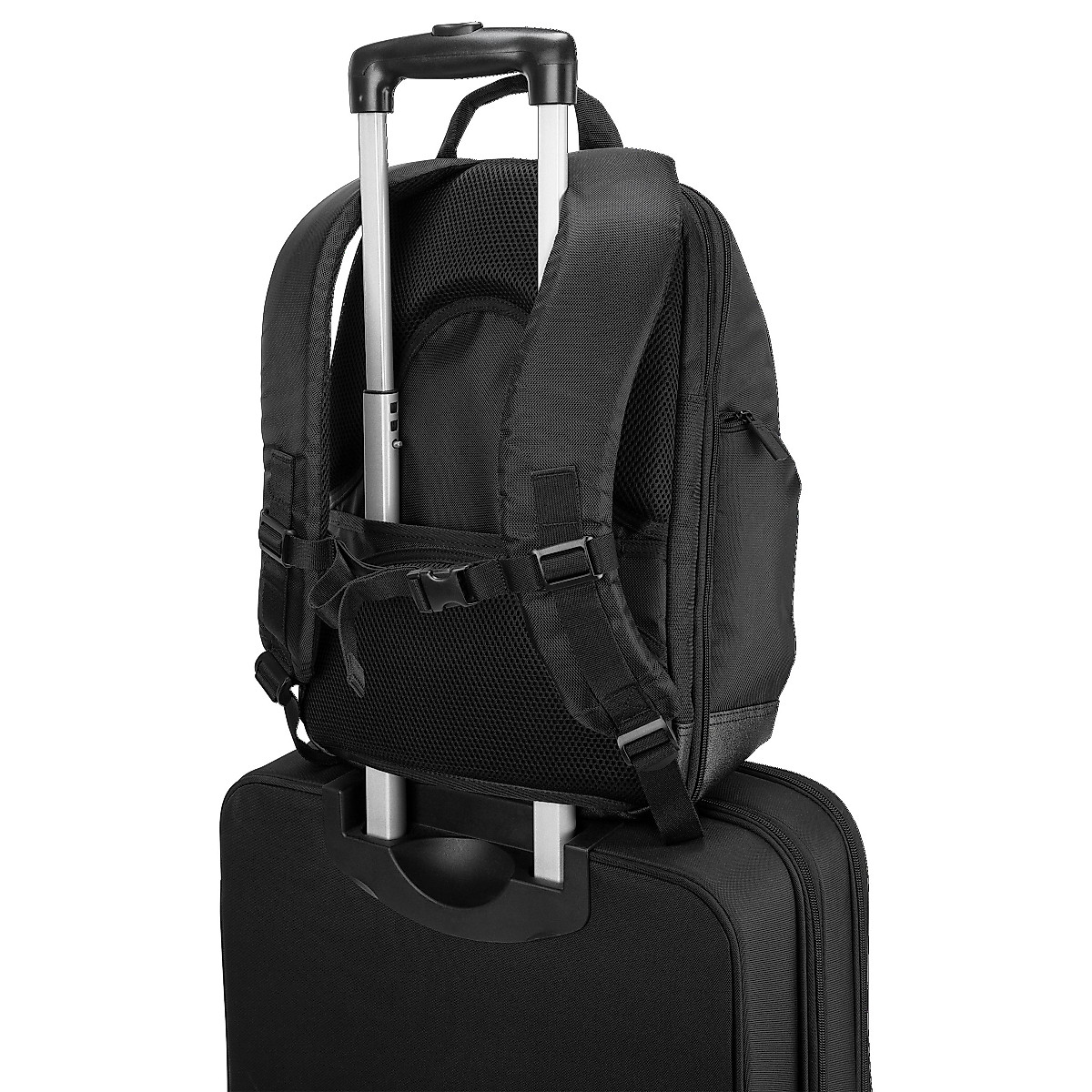 Targus Revolution Travel and Checkpoint-Friendly Laptop Backpack with Protective Sleeve for 14-Inch Laptop and Felted Phone Pocket, Black (TEB012US)