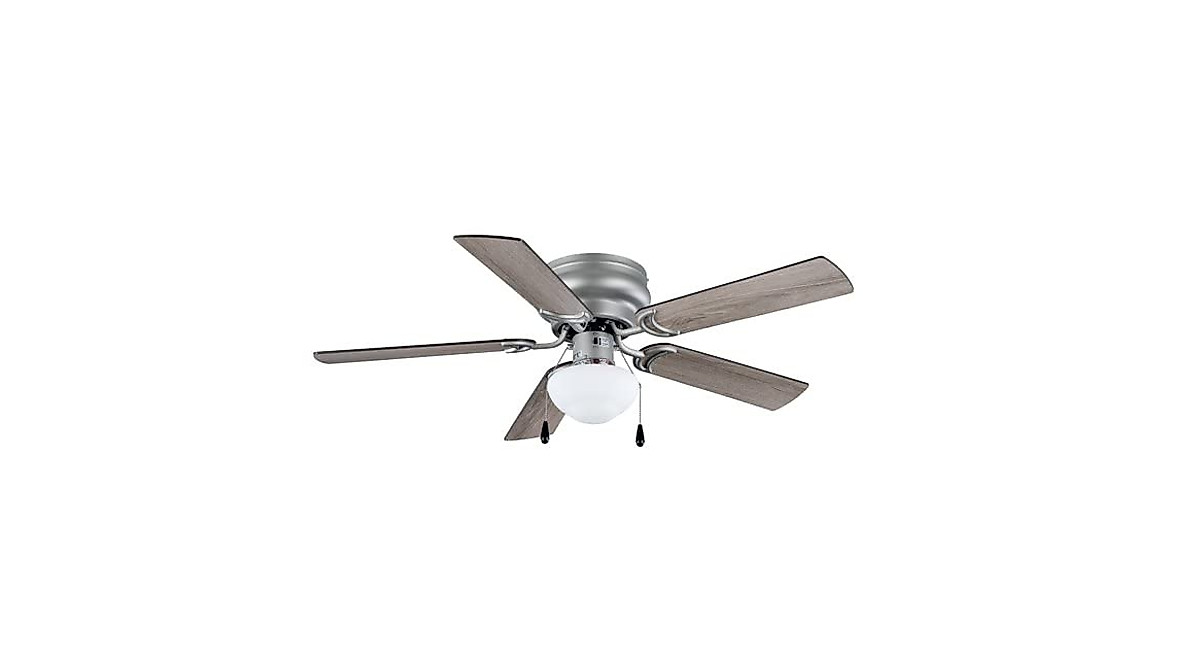 Mainstay 44'' Hugger Indoor Ceiling Fan with Light & Reversible Blades
