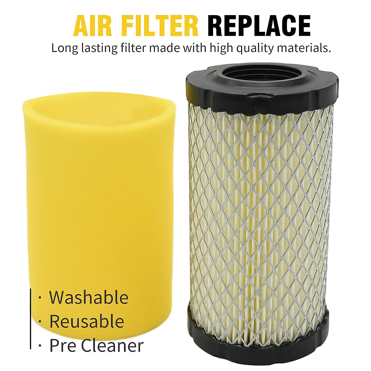 793569 Air Filter W/ 793685 Pre Filter Replacement for John Deere GY21055 MIU11511 Replacement for BS 4241 5415 793569 791630
