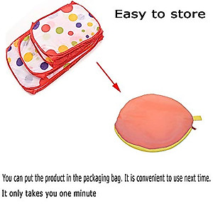 Tfwadmx Small Animals Cage Tent Hamster Foldable Exercise Playpen, Indoor/Outdoor Open Portable Fence with Seesaw for Rat Guinea Pig Rabbits Hamsters Chinchillas Gerbil Hedgehog