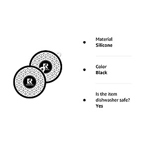 KitchenRaku 2 Pcs Induction Cooktop Mat, (magnetic) Induction Cooktop Protector For Induction Stove, Round Stove Top Cover Induction Silicone Mat, Usable as Microwave Mats (7.9", White)