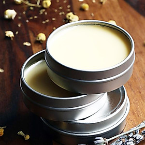 72 Pack 2 Oz Metal Round Tin Containers with Slip-on Lid, Empty Food-grade Tins with Slipcover Lid for Balms, Cosmetics, Candy, Candles, Lotion, Salves 60 mL