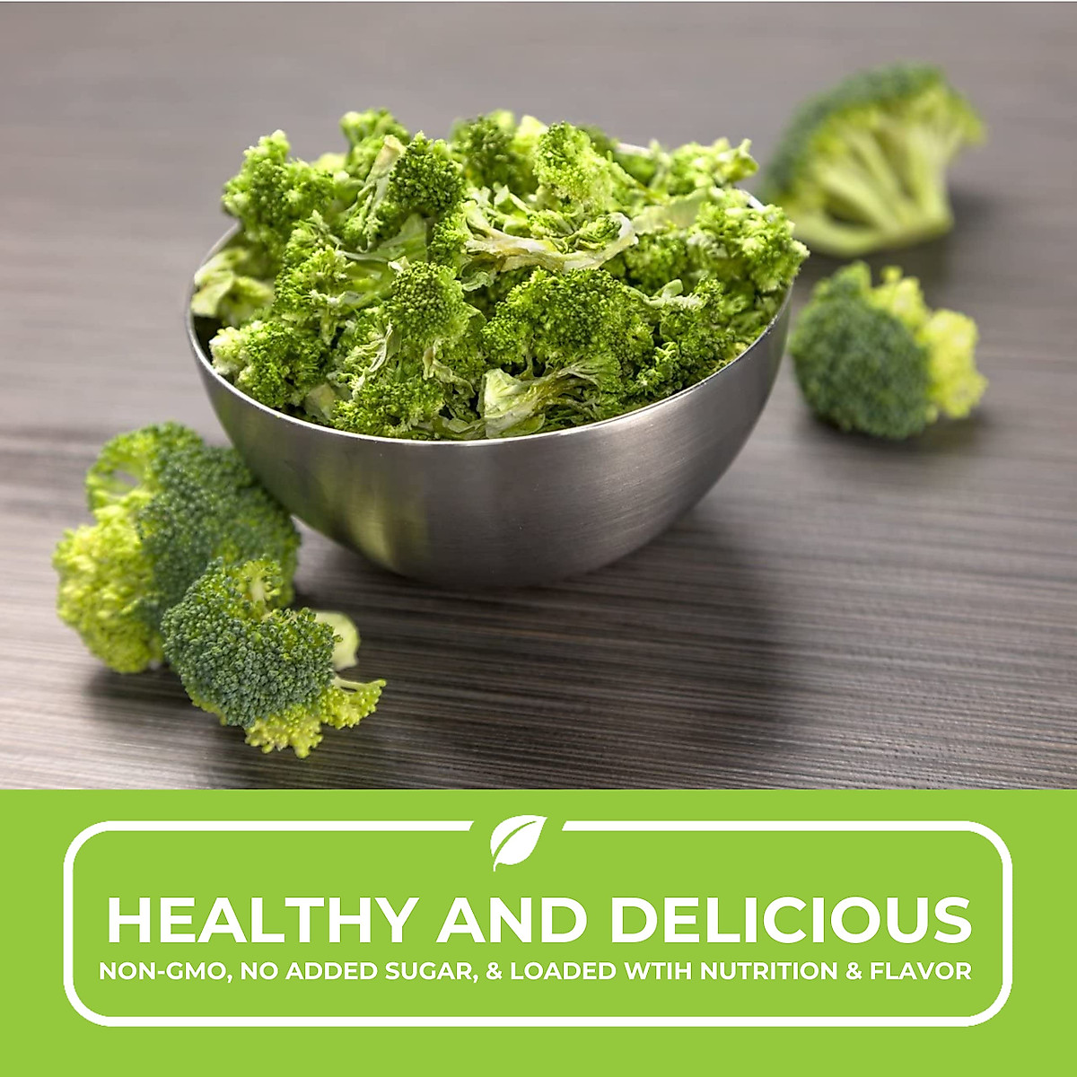 Nutristore Freeze Dried Broccoli | Vegetables for Healthy Snack or Long Term Storage | Emergency Survival Canned Food Supply | Bulk #10 Can Veggies | 25 Year Shelf Life (4-Pack)