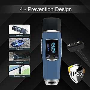 JWM Security Guard Patrol System Long Range RFID Reader with Download Station, 2.4G Tag for Remote Patrol, Flashlight, Free Cloud Software