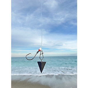 3 Pack 'Cannonball Rig' Red Drum Surf Fishing Rigs 100LB Mono (8/0)