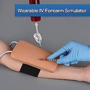 SimCoach Phlebotomy and Venipuncture Practice Kit, Wearable IV Practice Kit, IV Start Kit for Injection Training, Nursing School Essentials (Upgrade Version))