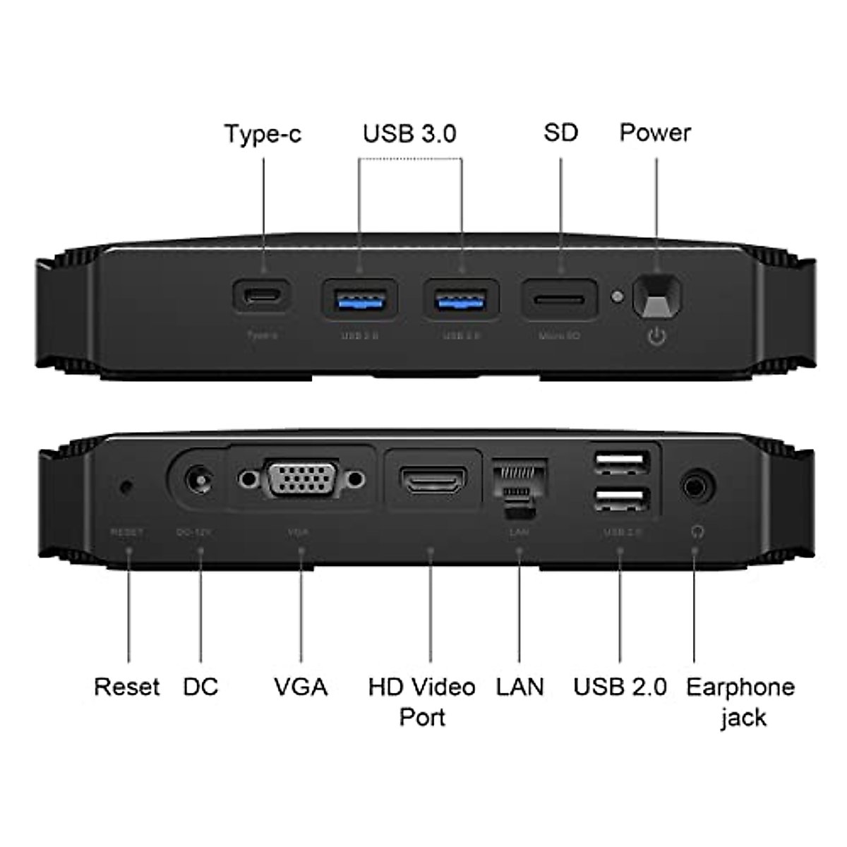 CHUWI Mini PC,8GB RAM 256GB SSD HeroBox Desktop Computer Windows 11, Intel 11th Gen N5100 Quad Core Processor(2.9GHz),Dual WiFi/BT/Gigabit Ethernet/VESA / 4K UHD/USB 3.0/Up to 2TB SSD