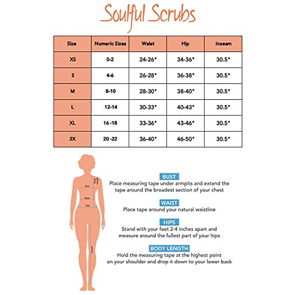 SOULFUL SCRUBS for Women 6 Pocket, Cargo Pant - Stylish Medical Scrub Pant with Midrise Fit for Woman 3500 Caroline- Medium Black - Medium,Black