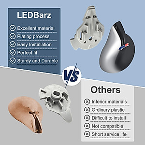 LEDBarz RP28595 Shower Knob Replacement for Delta Faucet Water Temperature Monitoring Control Handle with Cover,Shower Plumbing Repair kit for Delta,Chrome