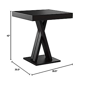 COASTER Square Bar Height Table Cappuccino