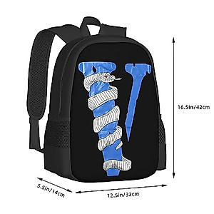 HASMI Big V Backpack Vogue Backpack Laptop Bag Boys And Girls' Backpack Children'S Backpack