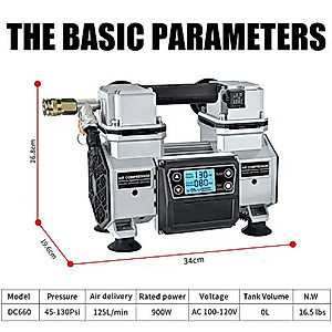 TC·BL Portable Air Compressor 110V,Ultra Quiet Air Compressor Oil Free and Lightweight Small Air Pump