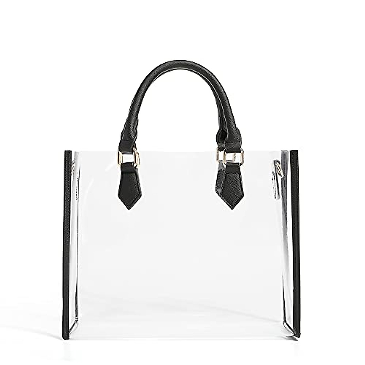Tiwougel Women Clear Crossbody Purses and Handbags synthetic Leather Top Handle Satchel Shoulder Tote Bags Medium