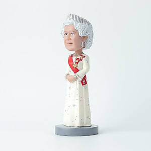 Queen Elizabeth II Bobblehead, United Kingdom Princess Elizabeth Alexandra Mary Windsor Bobblehead Toys Statue Queen Elizabeth II Action Figure