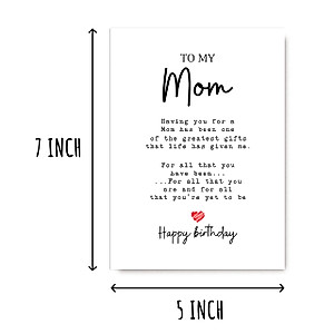 To My Mom - Mom Birthday Card - Mom Is The Greatest Gifts In My Life - Birthday Card For Mom - Gift For Mom Card- Christmas Gifts For Mom