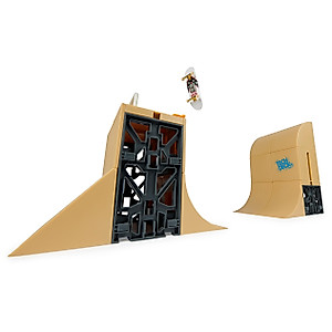 Tech Deck, Danny Way Mega Half Pipe X-Connect Park Creator, Customizable Ramp Set with Exclusive Plan B Fingerboard, Kids Toy for Boys and Girls Ages 6 and up