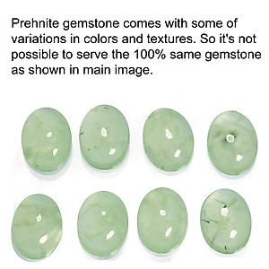 JEWELOPORIUM 925 Silver Pendant for Women Green Real Prehnite Stone Solitaire Silver Pendant Necklace Friendship Day Gift Costume Jewelry