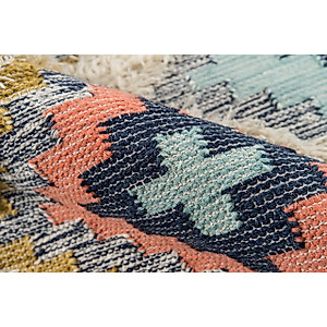 Novogratz by Momeni Indio 100% Wool Hand Made Contemporary Area Rug, 5' X 7', Multi