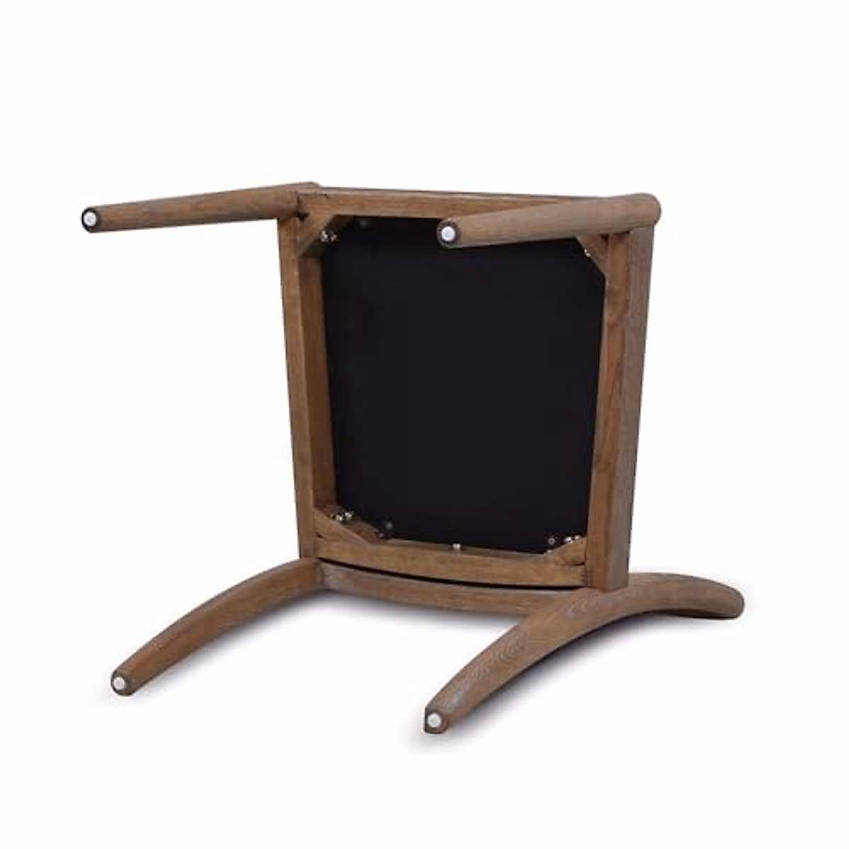 Pemberly Row Curved Cane Rattan Side Dining Chair Set of 2 Ivory White Boucle