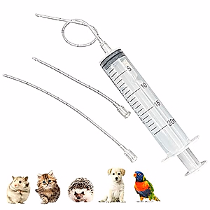 3 Pack Puppy Kitten Feeding Tube Kit Includes Feeding Tube and 20 Ml Syringe Feeding Tool for Small Animals (20 Ml)