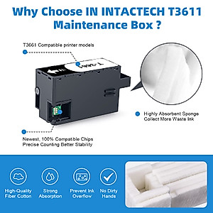 IN INTACTECH T3661 Ink Maintenance Box (T366100 / T366) for XP-15000 XP-6100 XP-970 XP-8600 XP-8700 XP-6000 XP-8500 Expression Premium Photo Printer (2-Pack)
