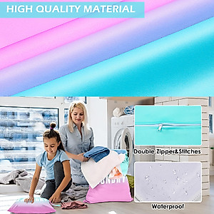 2 Pcs Large Travel Laundry Bag Waterproof Wet Dry Bag Washable Dirty Clothes Bag Bathing Suit Workout Bag for Gym Clothes Laundry Wet Clothes Swimming Yoga