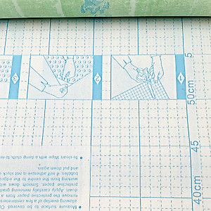 Yifely Self-Adhesive Furniture Paper Removable Shelf Liner for Covering Drawers Cabinet Doors, Green Wood Grain, 17.7 Inch by 9.8 Feet