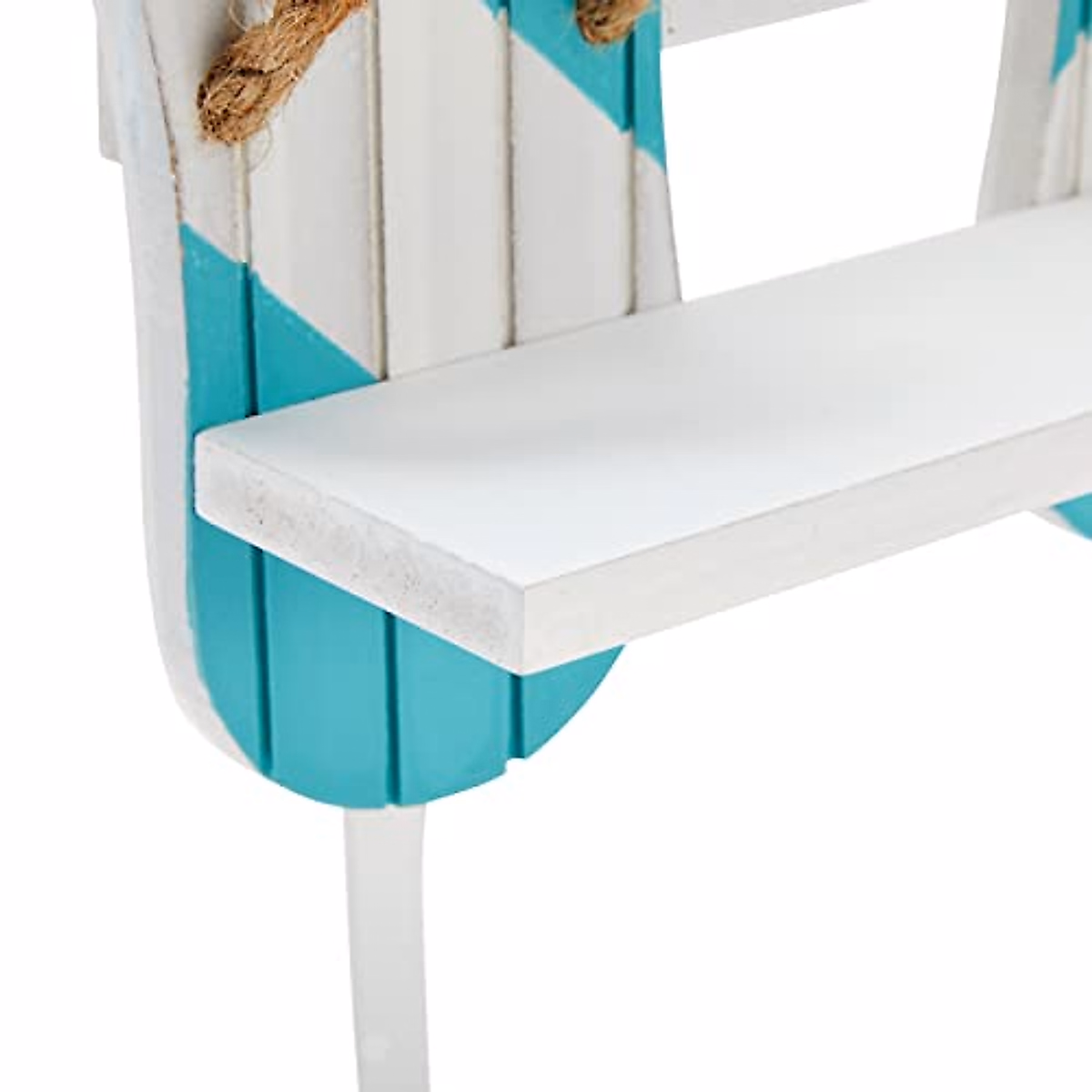 Okuna Outpost Nautical Hooks with Shelf, Decorative Starfish Slippers, Wall Hanging Decor with 3 Hooks (8 x 3 x 11 Inches)