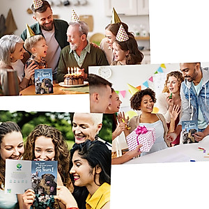 Tree-Free Greetings - Humorous Birthday Cards - Artful Designs - 1 Card + Matching Envelopes - Made in USA - 100% Recycled Paper - 5"x7" - Dog Years (GO61211)