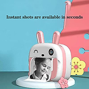 Damian-Sewing Kids Instant Camera Video Selfie Photo Shooting Digital Camera Kids Camera for Girls,Toddler Camera Kids Digital Video Camera 1080P Toys Gifts Birthday Rechargable (Color : Blue)